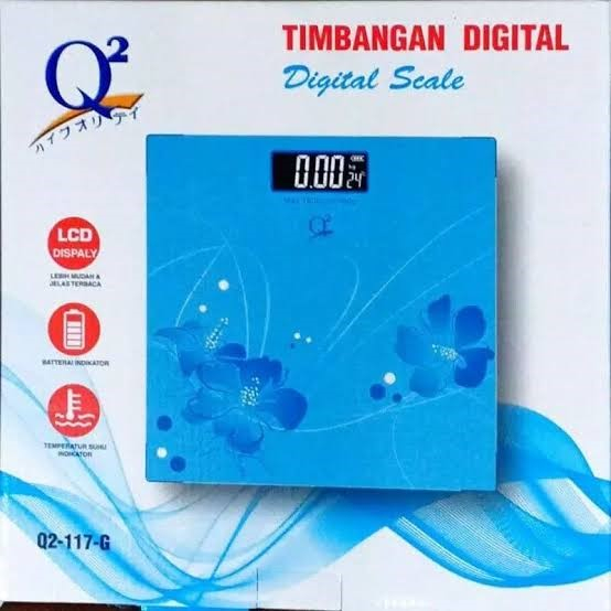 Jual Timbangan Badan Digital Kaca Q2 117B, 117D, 117G | Shopee Indonesia