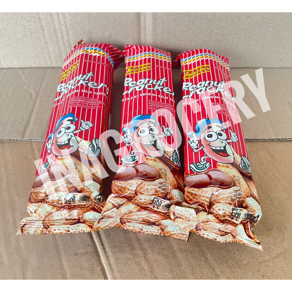 Jual INTERBIS PEANUT CRACKERS BUNGKUS KECIL | Shopee Indonesia