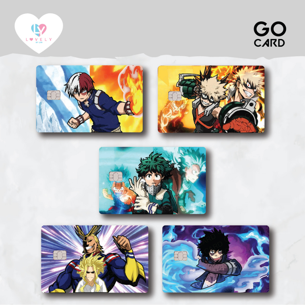Jual Sticker Kartu ATM Hero Academia Hologram Emoney Flazz Sticker ...