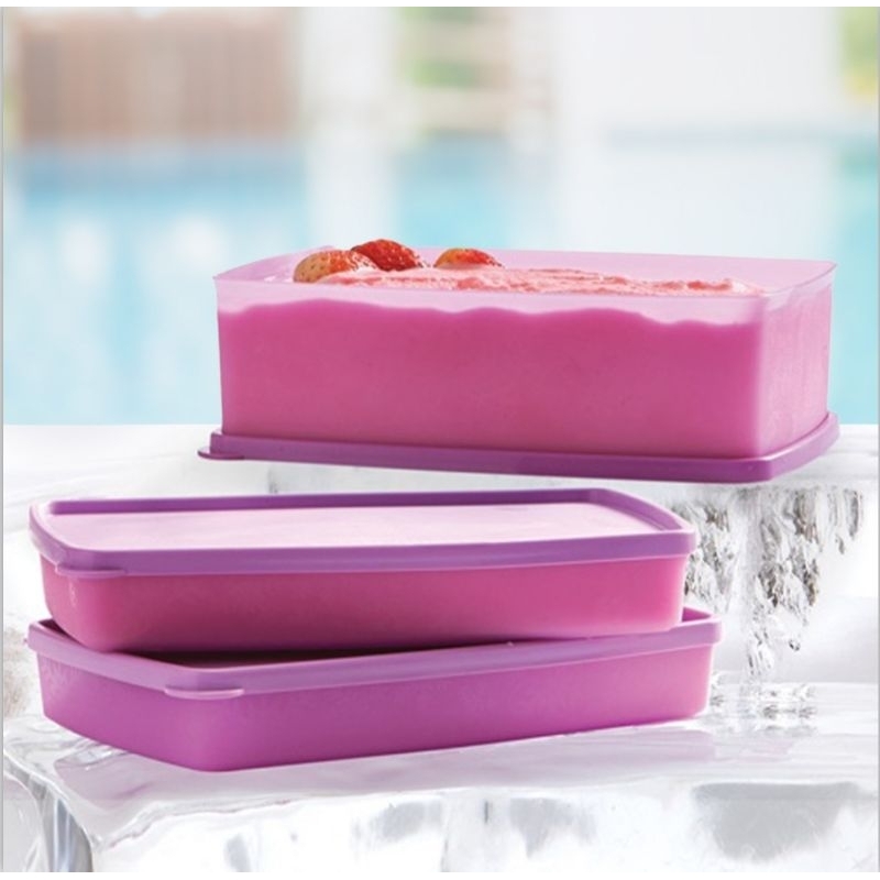 Jual TUPPERWARE FROSTY PAK N STOR SET /KOTAK UNGU/ KOTAK SNACK/ KOTAK ...