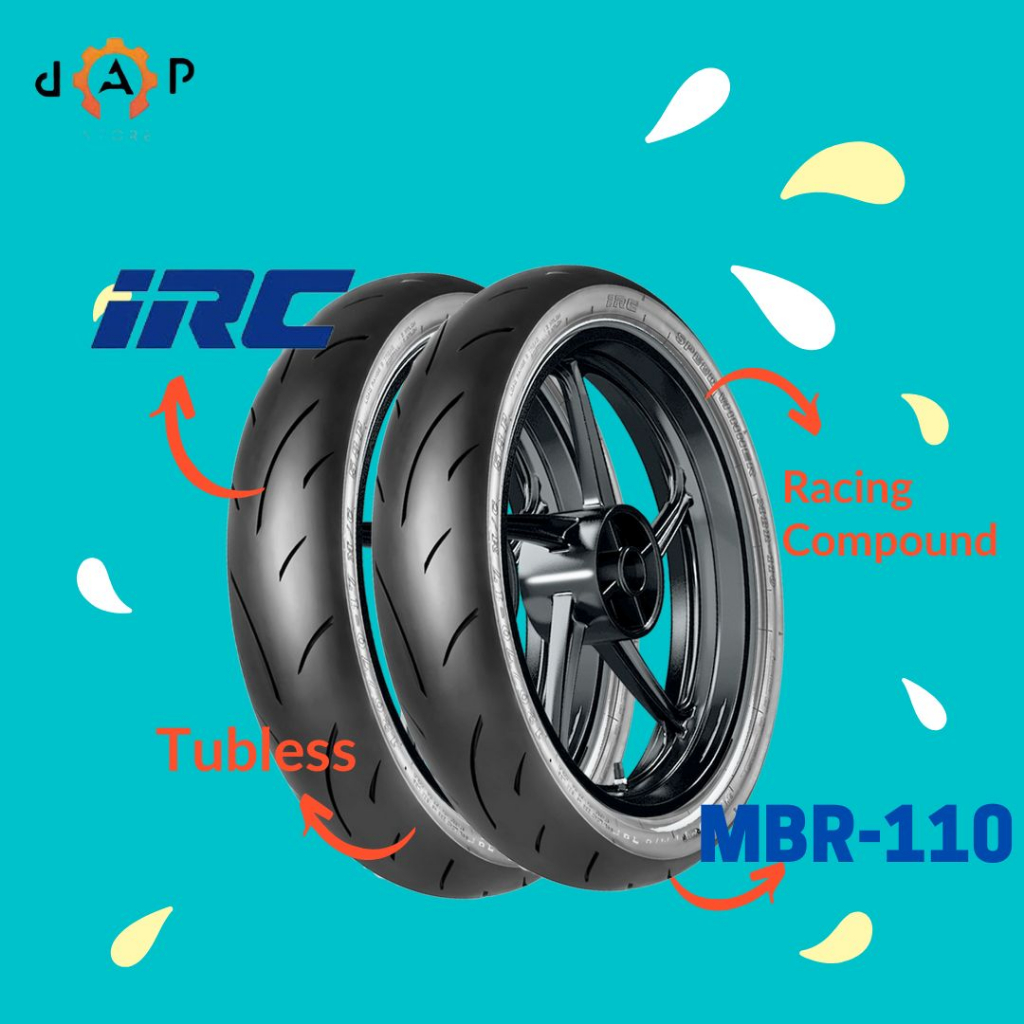Jual PAKET BAN MOTOR IRC MBR-110 110/70-17 & 120/70-17 SOFT COMPOUND ...