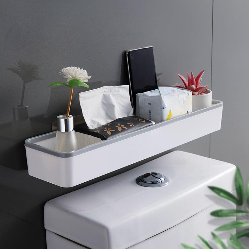 Jual Rak Gantung Kamar Mandi Plastik Aesthetic Tempel Dinding Organizer ...
