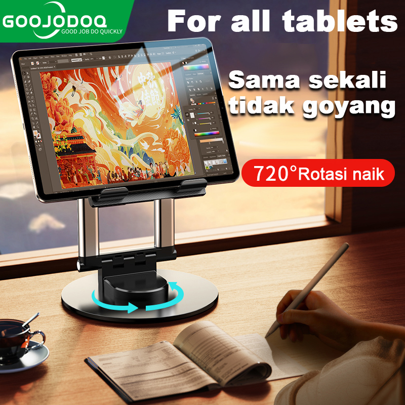 Jual Goojodoq Tablet Bracket Lipat Desktop 360 degree rotatable Malas ...