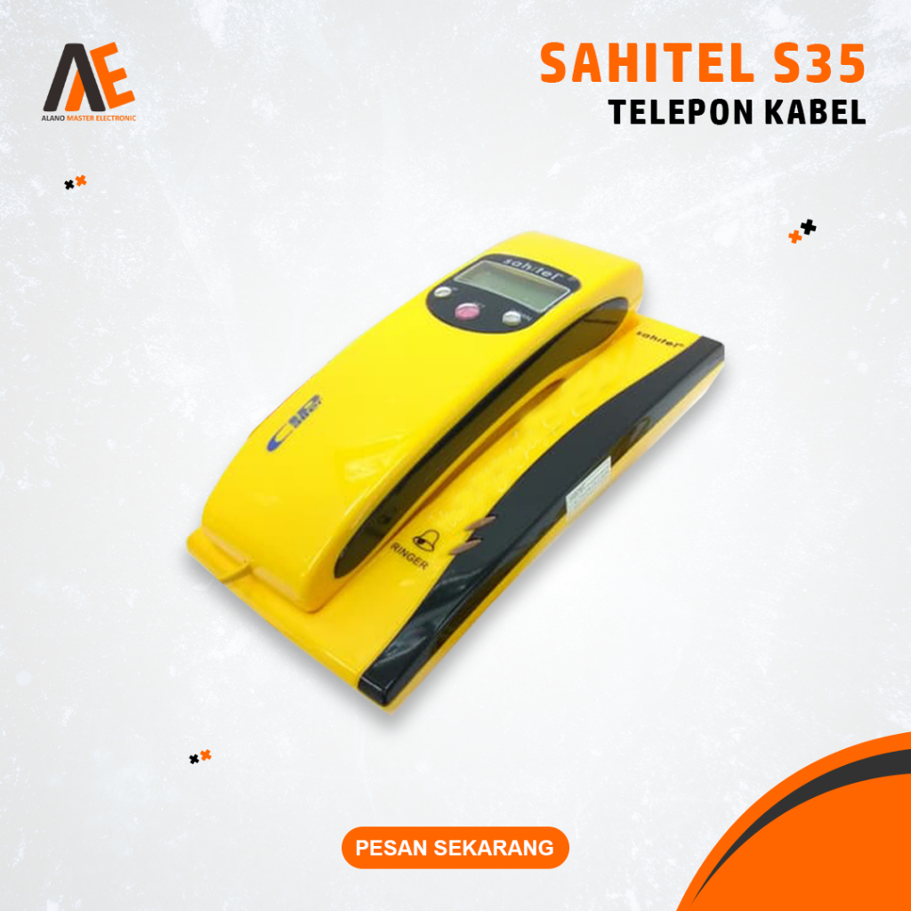 Jual Telepon Kabel Sahitel S35 Dinding Meja Rumah Kantor Indihome ...