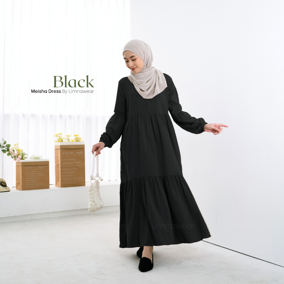 Jual Meisha Dress Wanita Umnawear | Home Dress Syari Terlaris | Gamis ...
