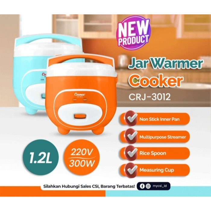 Jual COSMOS RICE COOKER COSMOS CRJ-3012 1.2 LITER MAGICOM COSMOS ...