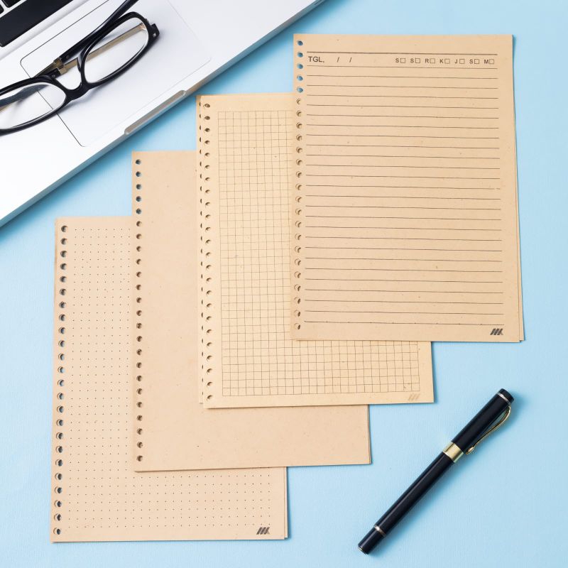 Jual Refill/Isi Ulang Kertas Notebook A5/ brown paper B5/Murah Terlaris ...