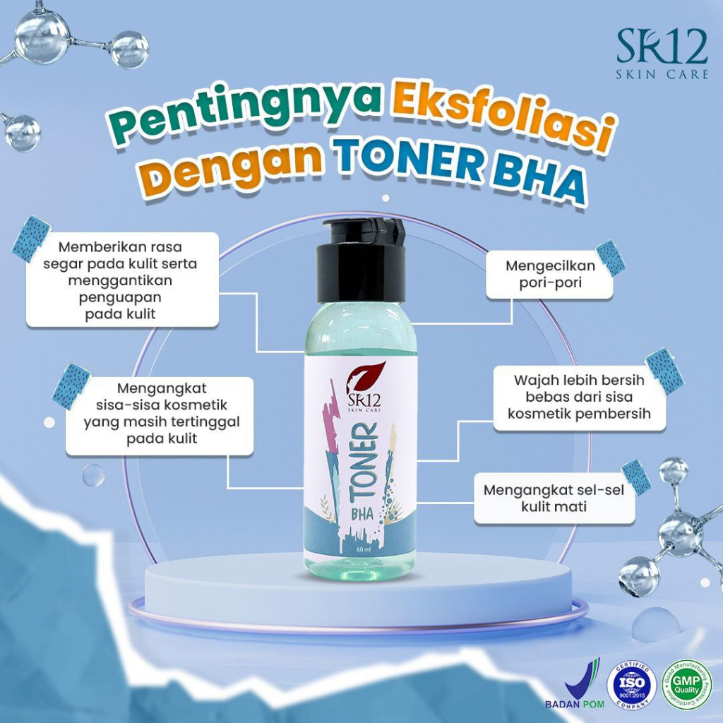 Jual TONER BHA SR12 (EKSFOLIASI WAJAH) / MENGATASI BRUNTUSAN, JERAWAT DAN WAJAH BERMINYAK ...