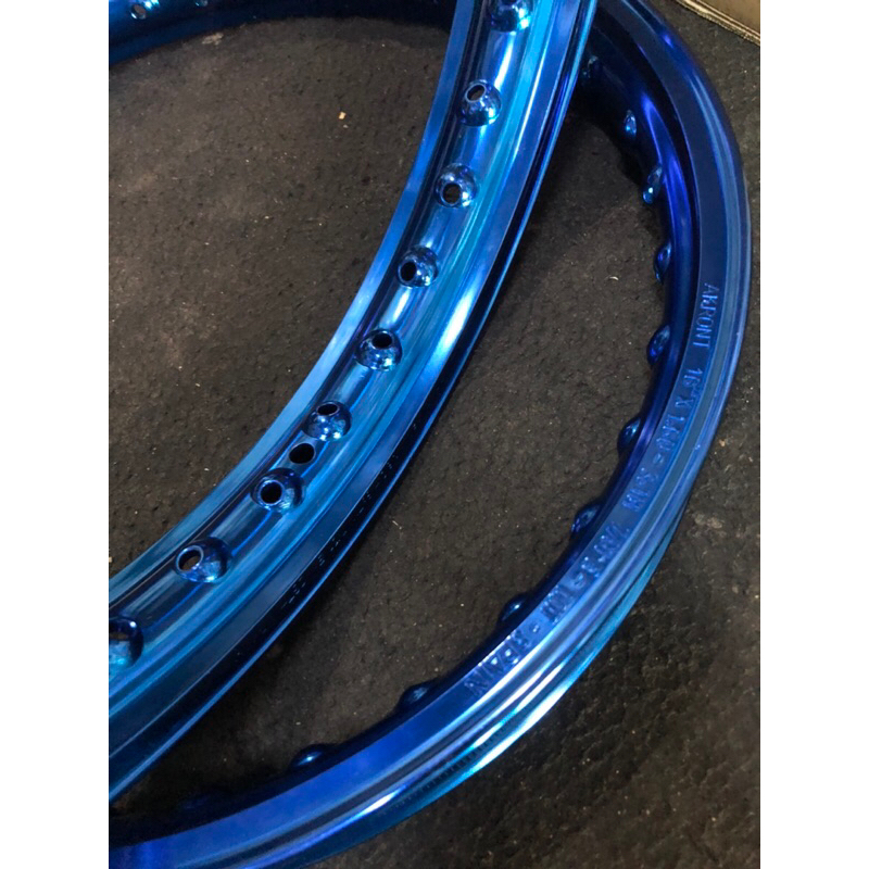 Jual velg Akront Ring 16 1.60 Rata blue cekung | Shopee Indonesia