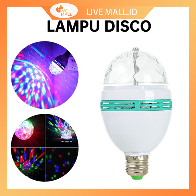 Jual Lampu Disco Putar Full Colour Rotating Party Lamp LED Pesta Disko ...