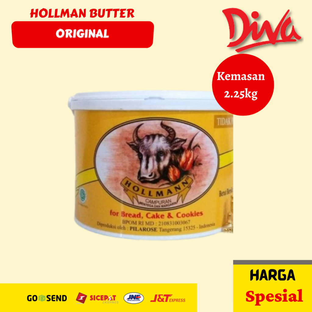 Jual [2.25kg] Hollman Butter Kemasan Asli | Holman Butter Holmann ...