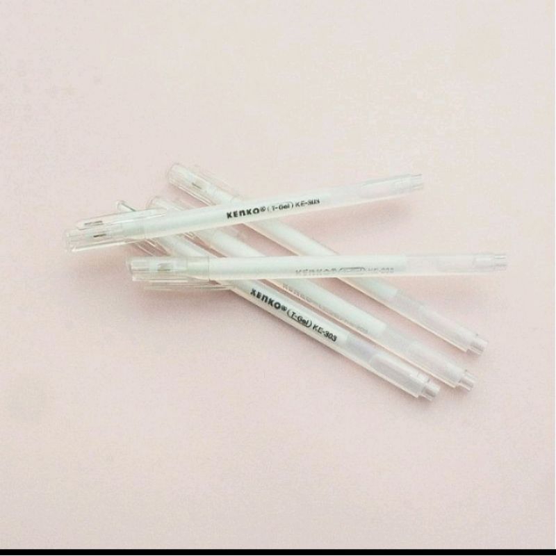 Jual PULPEN GELL PUTIH DAN EMAS, GELL PEN WHITE AND GOLD.PULPEN MURAH ...