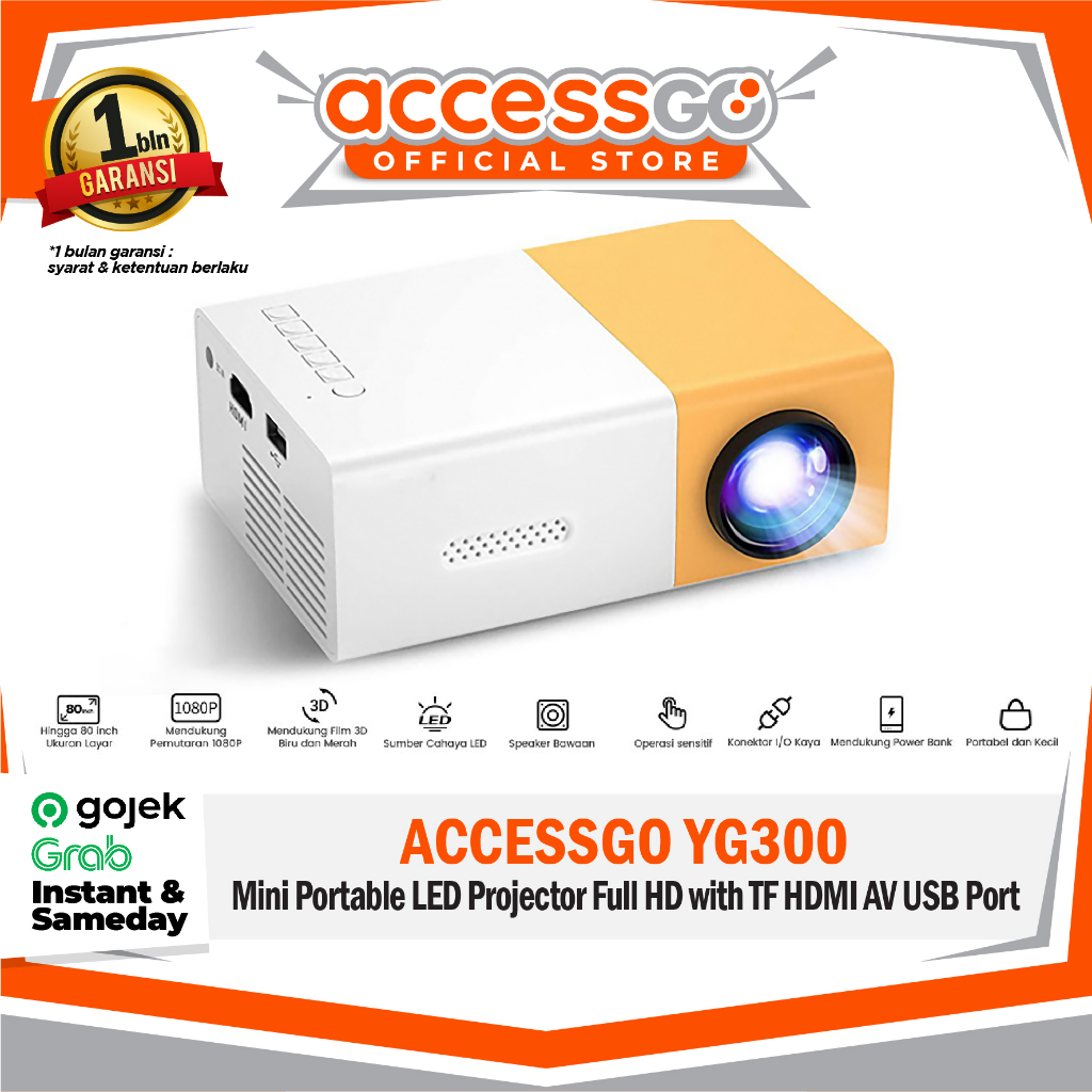 Jual Proyektor Yg300 Projektor Mini Lcd Portable Yg 300 Shopee Indonesia