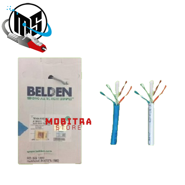 Jual Cable UTP Cat.6 BELDEN 7814A Original Roll/Box/305M - Grey ...