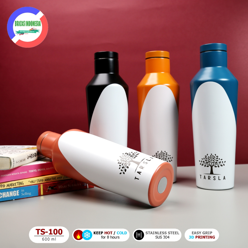 Jual Botol Minum Stainless TS-100 Tumbler Two Tone Tumbler Stainless ...