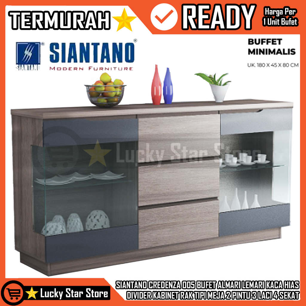 Jual (INSTANT) SIANTANO CREDENZA 005 BUFET DIVIDER ALMARI HIAS LEMARI ...