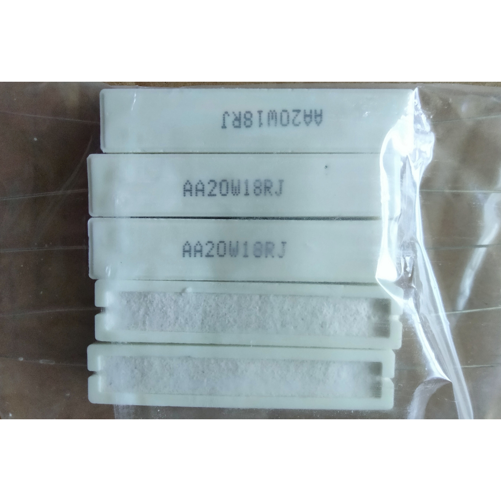 Jual Resistor Kapur R Kapur 10 18 20 22 39 Ohm 20 Watt 20W | Shopee ...