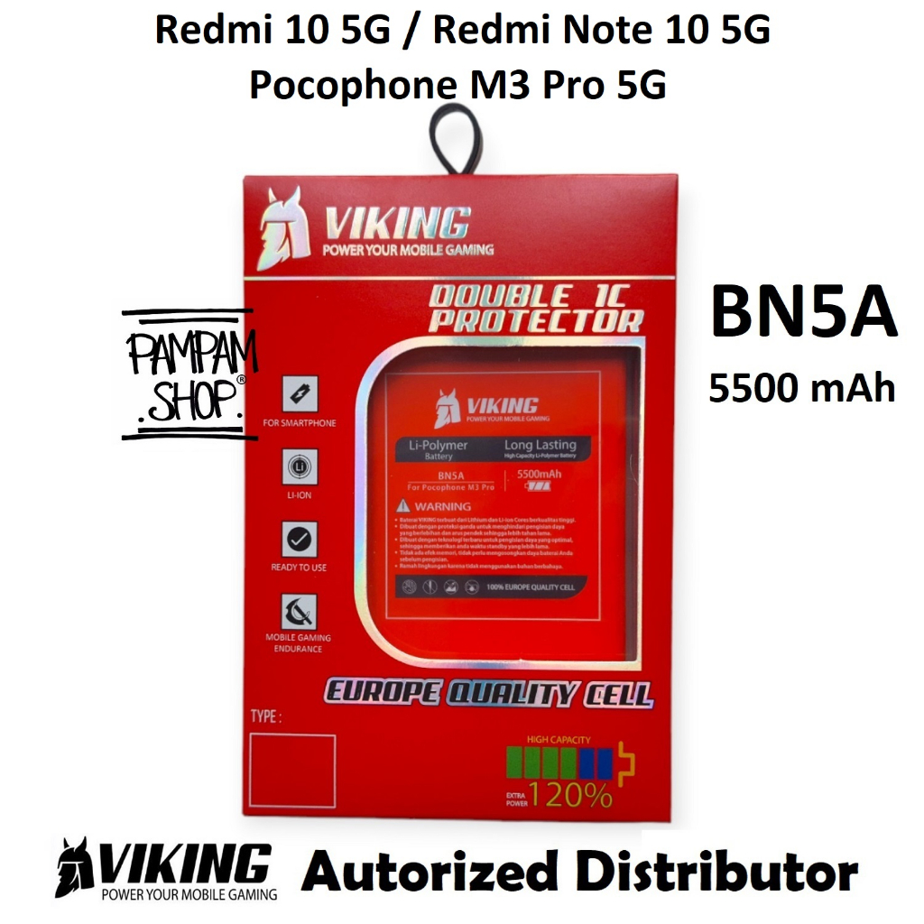 Jual Baterai VIKING Double Power Original BN5A Pocophone M3 Pro 5G Poco ...
