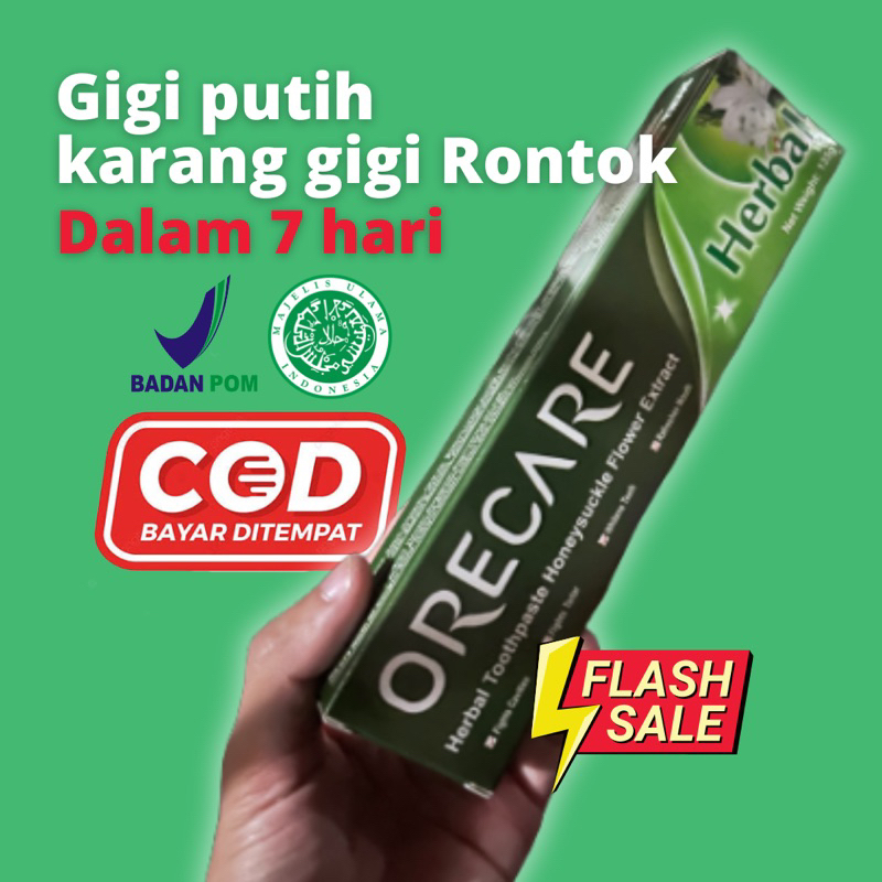 Jual ORECARE Odol Pemutih Gigi Pasta Toothpaste Original Super ...