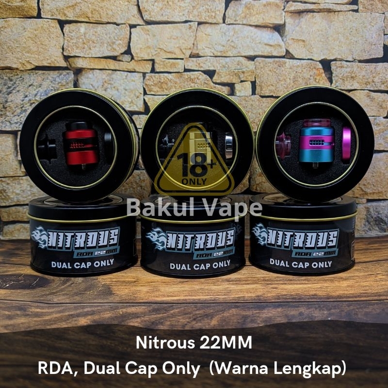 Jual Nitrous Rda Dual Cup Series 22mm Original (Warna Lengkap) By Damn ...