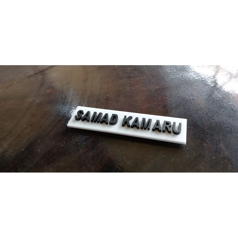 Jual NAME TAG Papan Nama Text Timbul Dan Non Timbul | Shopee Indonesia
