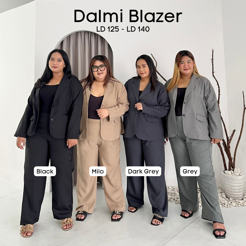 Jual MOKMOK - DALMI SET | BLAZER JUMBO BIGSIZE JUMBO BIG SIZE BIGSIZE ...