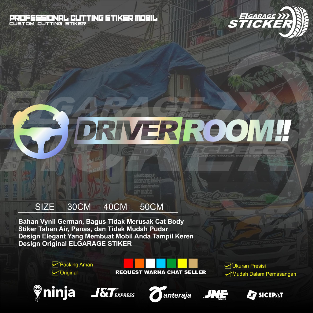 Jual Stiker kaca driver room stiker variasi kaca mobil truk pickup ...