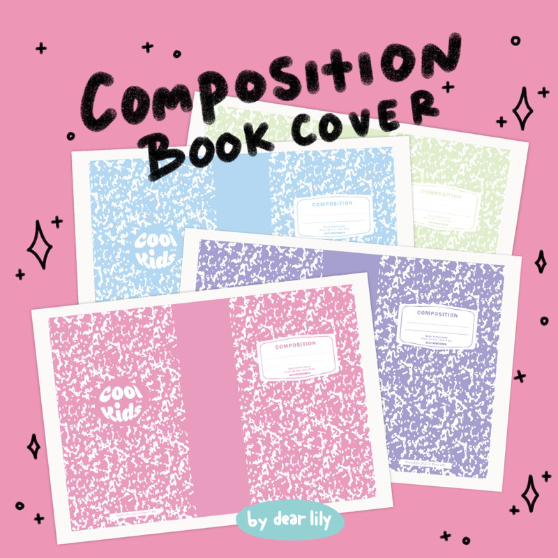 Jual Sampul Buku Tulis dan Folio Pastel Composition Estetik Keren ...