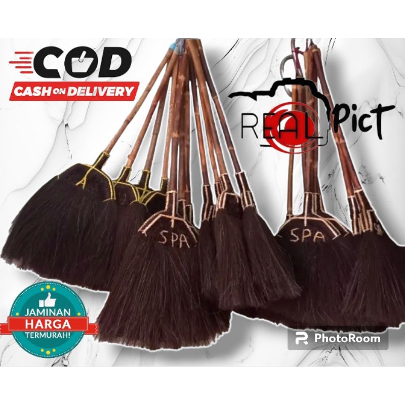 Jual Sapu injuk gagang rotan model M & SPA (TERMURAH) | Shopee Indonesia