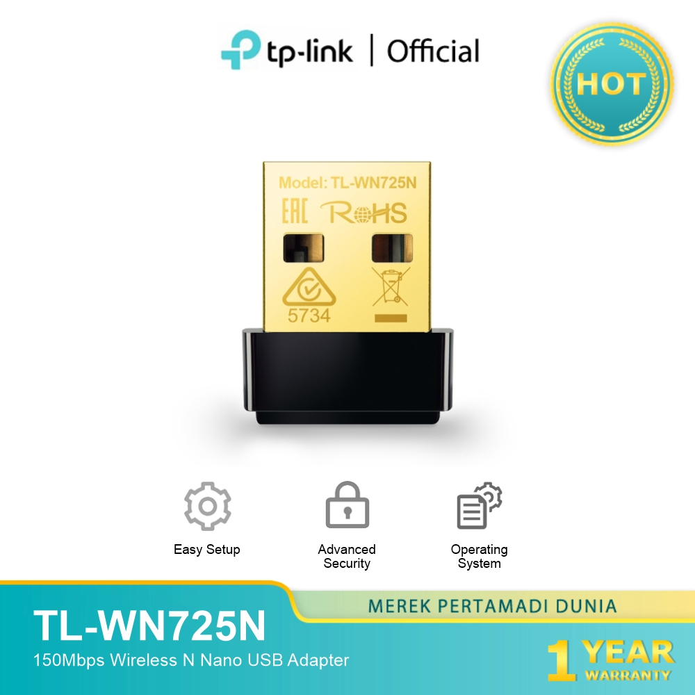 Jual TP-Link TL-WN725N usb wifi tp link adapter tl wn725n tlwn725n wifi ...