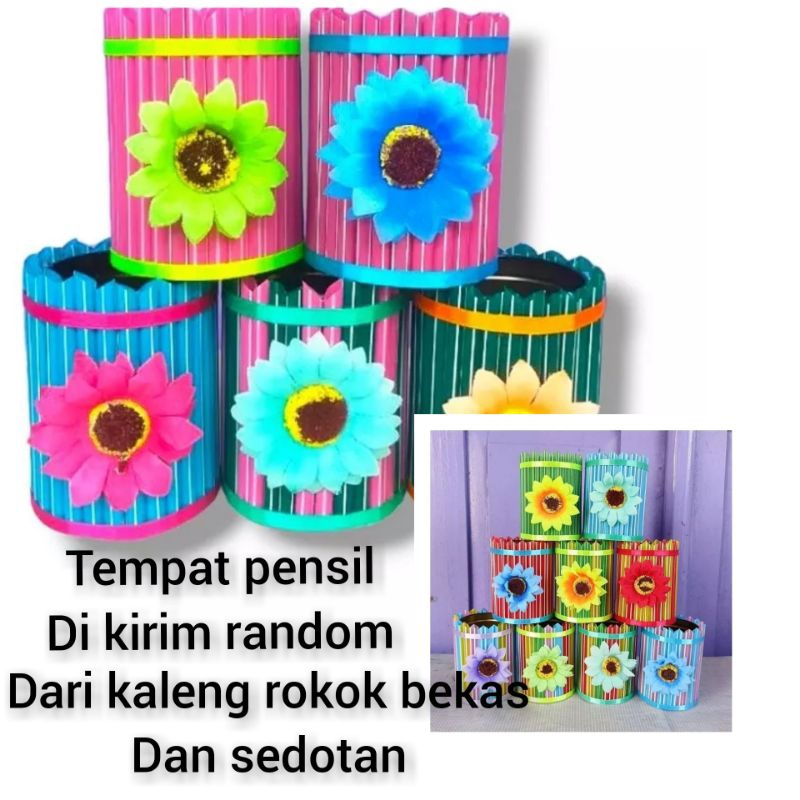 Jual KERAJINAN TEMPAT PENSIL DARI KALENG ROKOK BEKAS DAN SEDOTAN | Shopee Indonesia