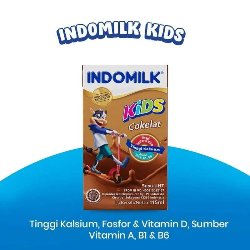 Jual 5pcs - Indomilk Kids Rasa Coklat [115 mL] | Shopee Indonesia