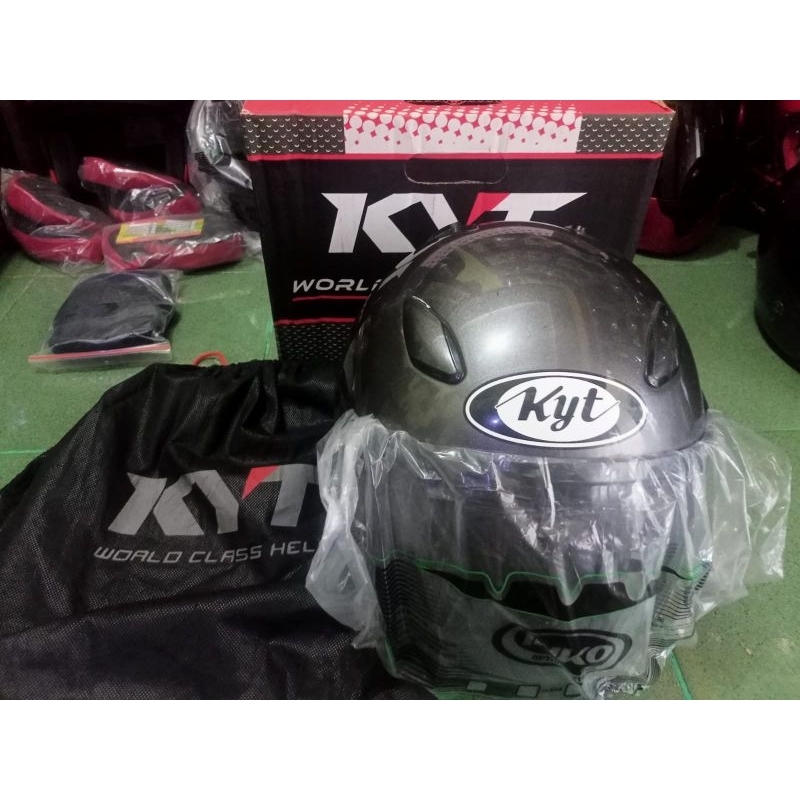 Jual HELM KYT DJ MARU ABU-ABU SECOND ORIGINAL | Shopee Indonesia