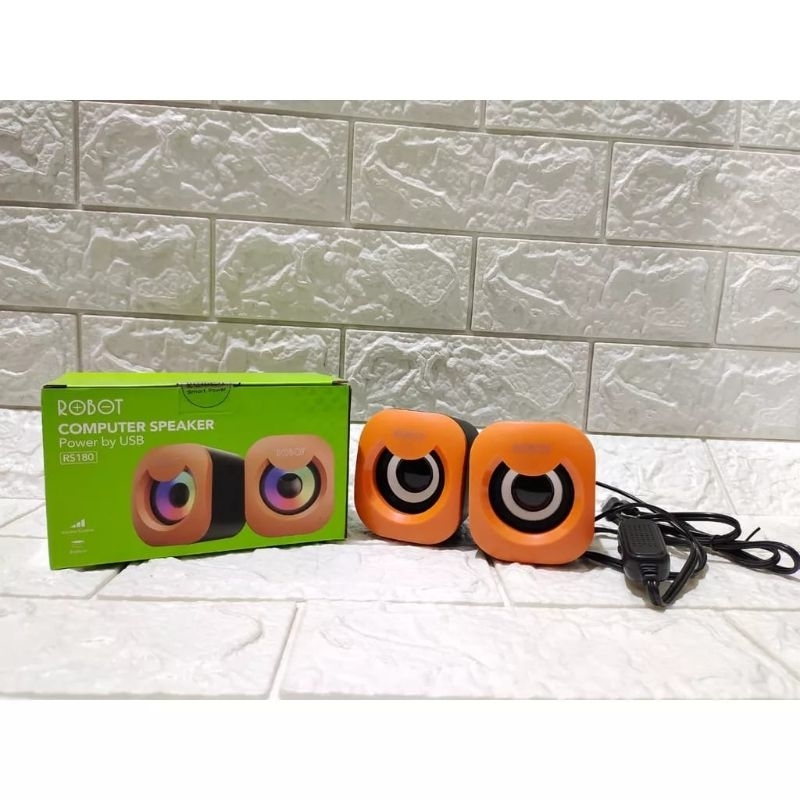 Jual MB - Speaker Robot Mini RS180 Multimedia With RGB Light For ...