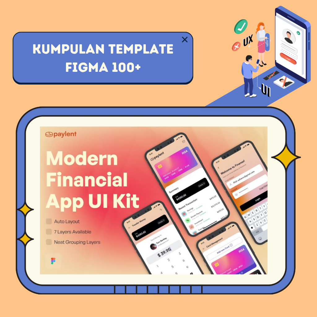 Jual Kumpulan template Figma 100+ Buat Desain UI | Shopee Indonesia
