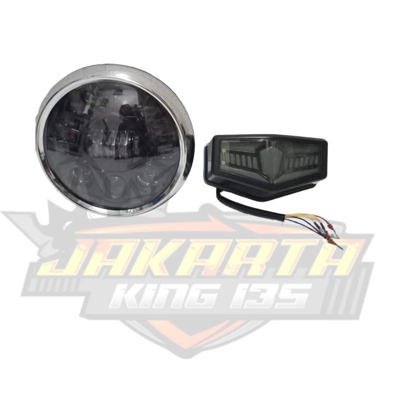 Jual Lampu Daymaker Bulat 7 inch Set Stoplamp Model Tranformer Rxking ...