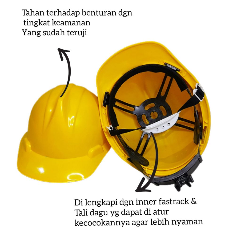 Jual Helm Proyek Kuning Pelindung Kepala Helem Safety SNI Tukang Pabrik ...