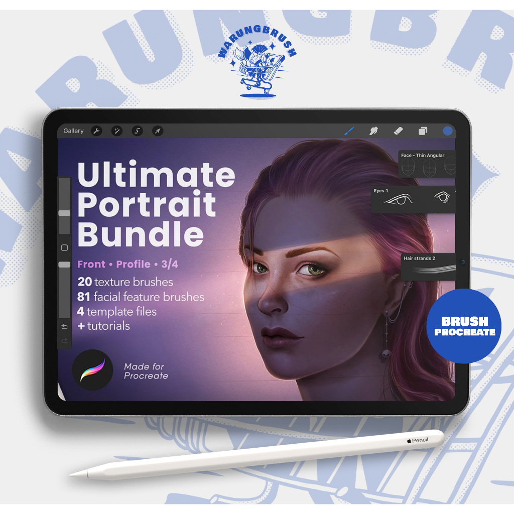 Jual Ultimate Procreate Portrait Bundle BP0042 | Shopee Indonesia