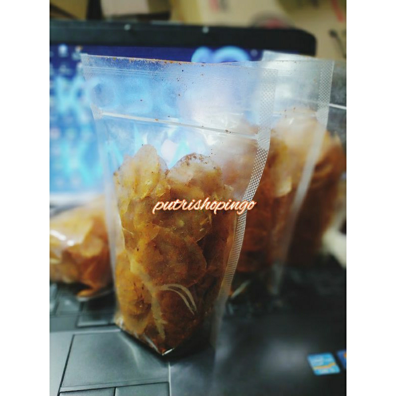 Jual Promo!! Termurah!! Kripik Kaca Bulat Extra Pedas 100 gram Kemasan ...