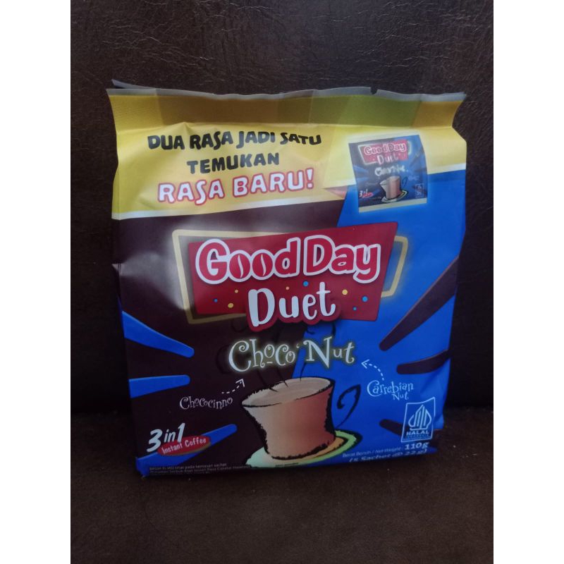 Jual HALAL Good Day DUET CHOCO'NUT 1 Bag (5 x 22 gram) | Shopee Indonesia