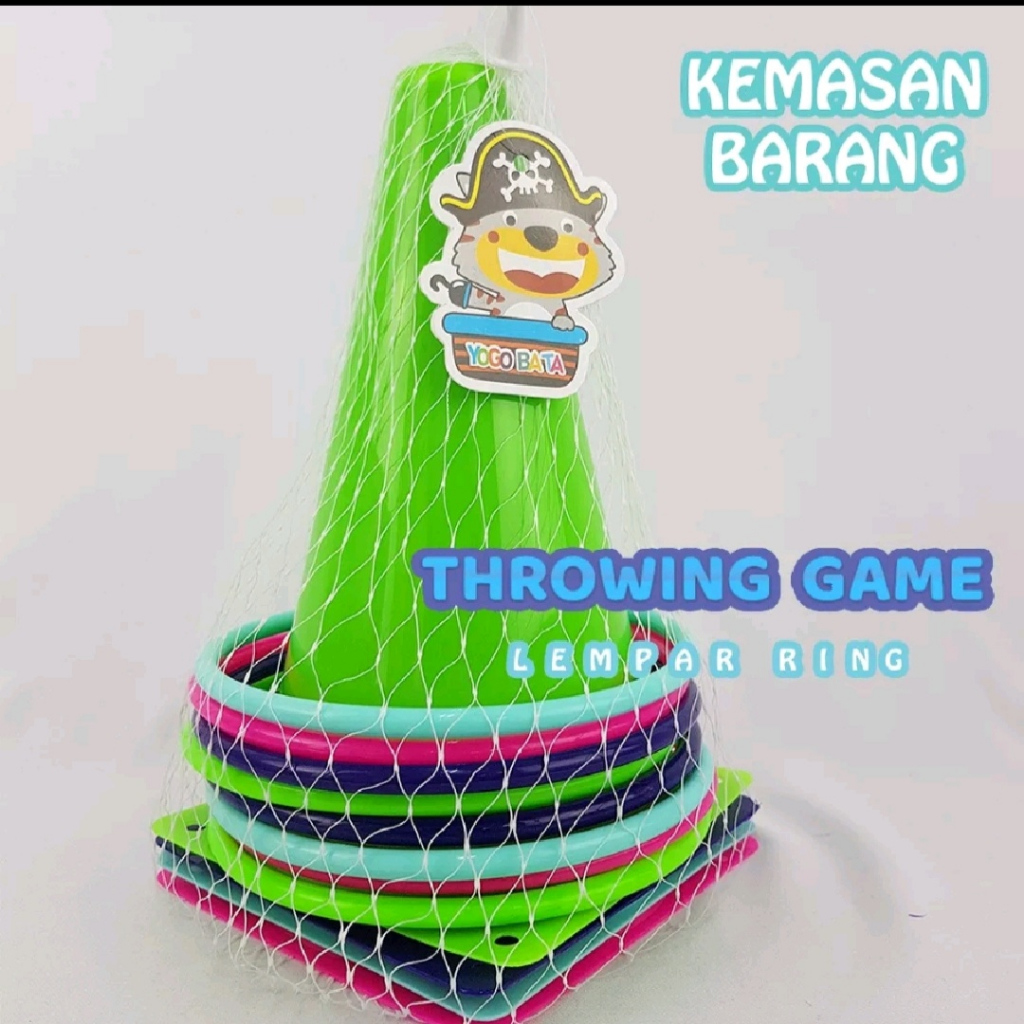 Jual Mainan Cone Ring Throwing Game YG 25 | Mainan Lempar Kerucut Isi 4 ...