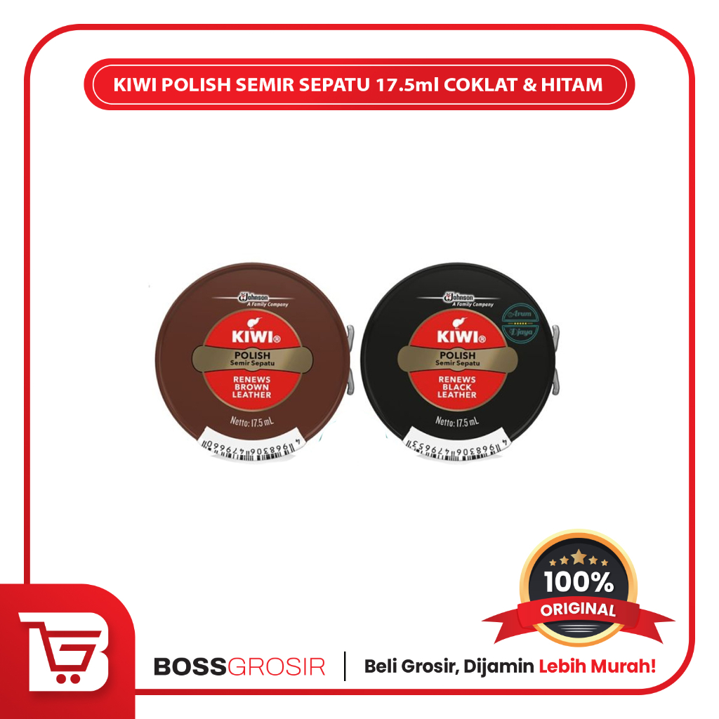 Jual SEMIR SEPATU KIWI SHOE POLISH HITAM COKLAT 17,5ml | Shopee Indonesia