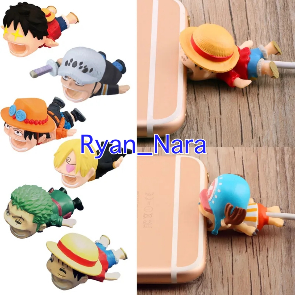 Jual Cable Bite Pelindung Cashjer Anime One Piece Luffy Zoro Sanji ...