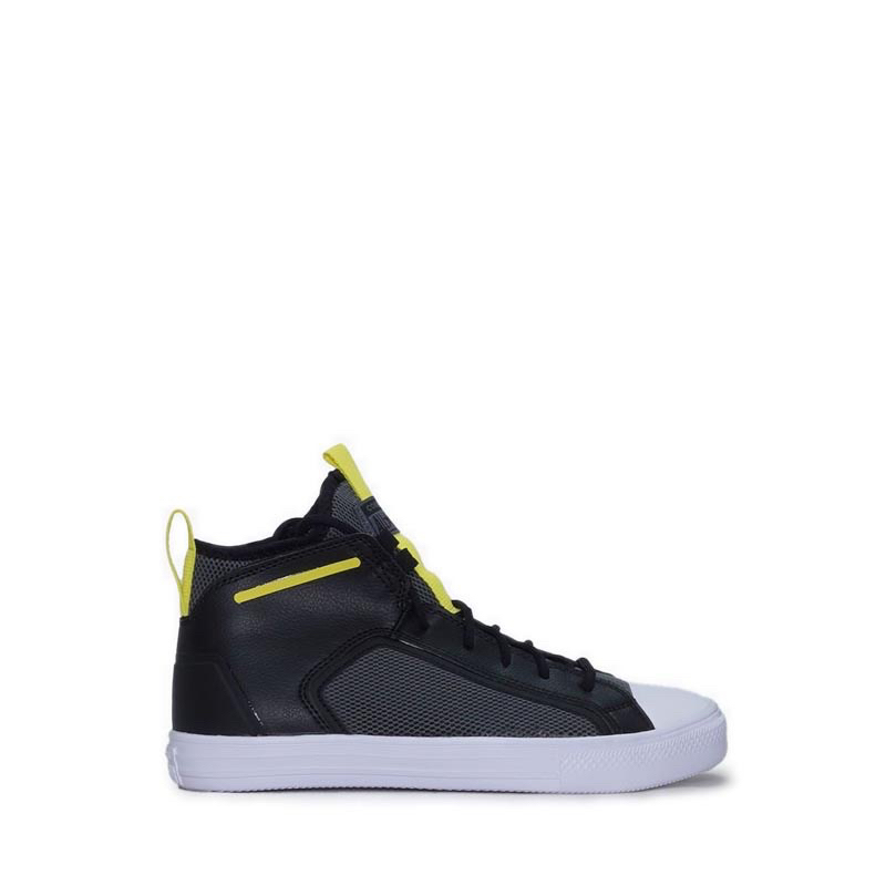 Jual Converse CTAS Ultra Mid Men sneakers - black/iron grey/laser lemon ...