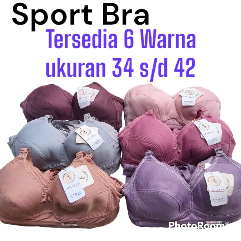 Jual Bra Sport Tanpa Kawat - BH Sport Murah - Sport Bra Ukuran 34-46 | Pakaian Dalam Wanita ...