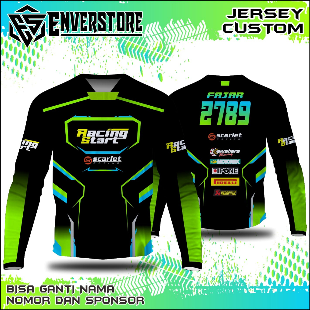 Jual BAJU RACING DAN BAJU TRAIL CUSTOM DESAIN BISA SATUAN MURAH ...