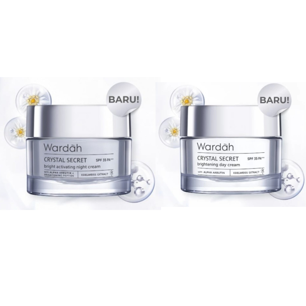 Jual Wardah Crystal Secret Brightening Day / Night Cream 30g | Shopee ...