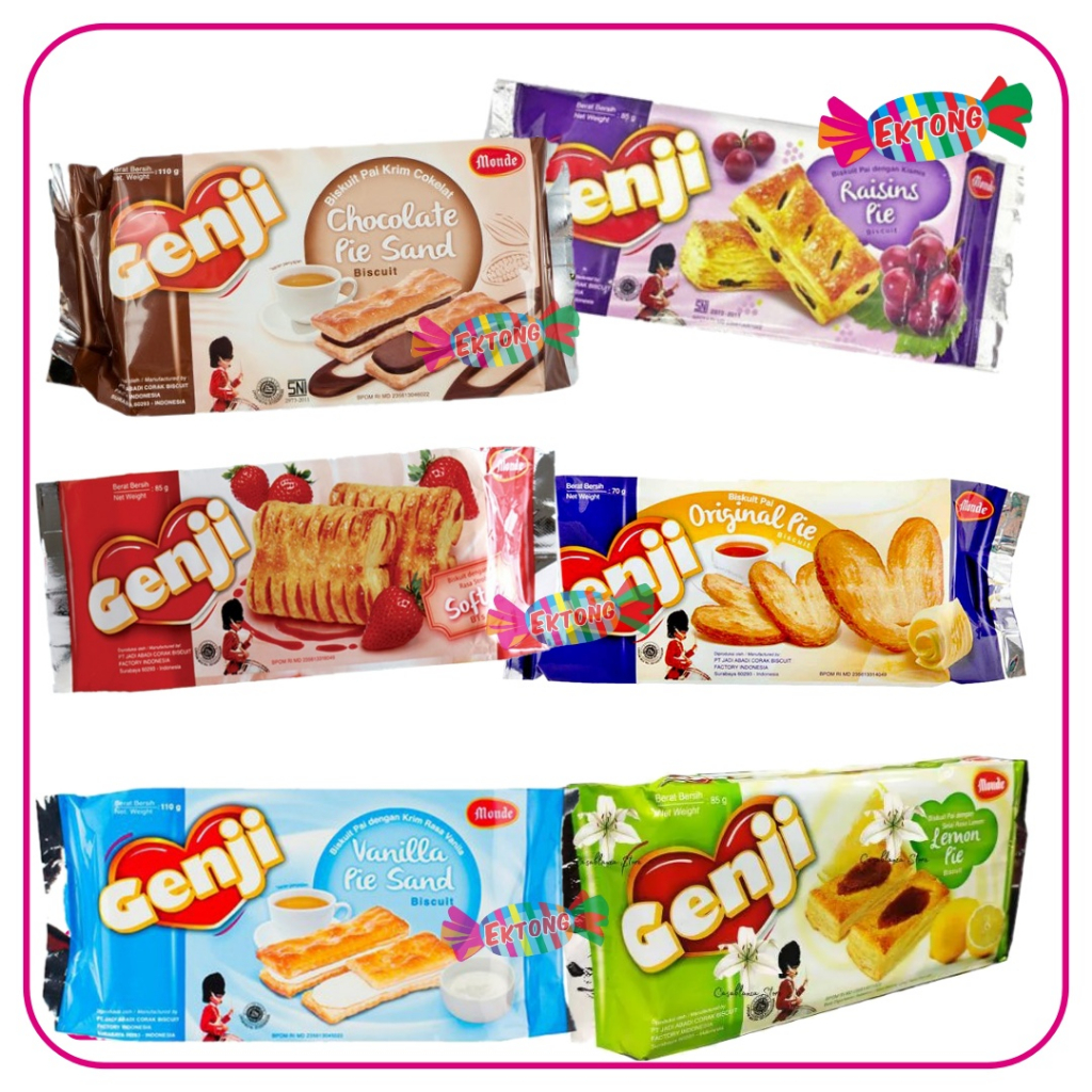 Jual MONDE GENJI PIE (70-110GR) Biskuit Pie | Shopee Indonesia