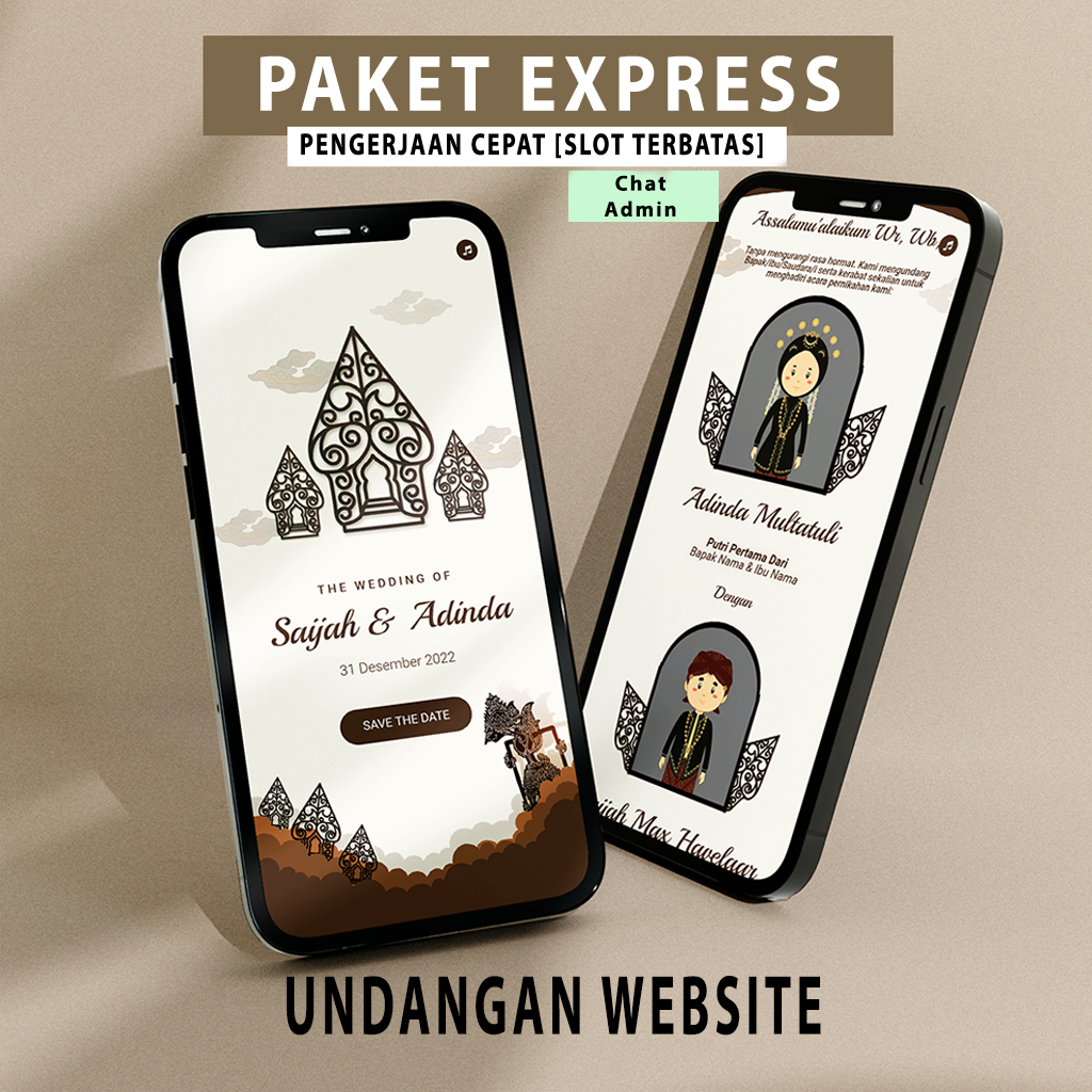 Jual Undangan Digital Website Pernikahan | Tema Foto & Tanpa Foto ...