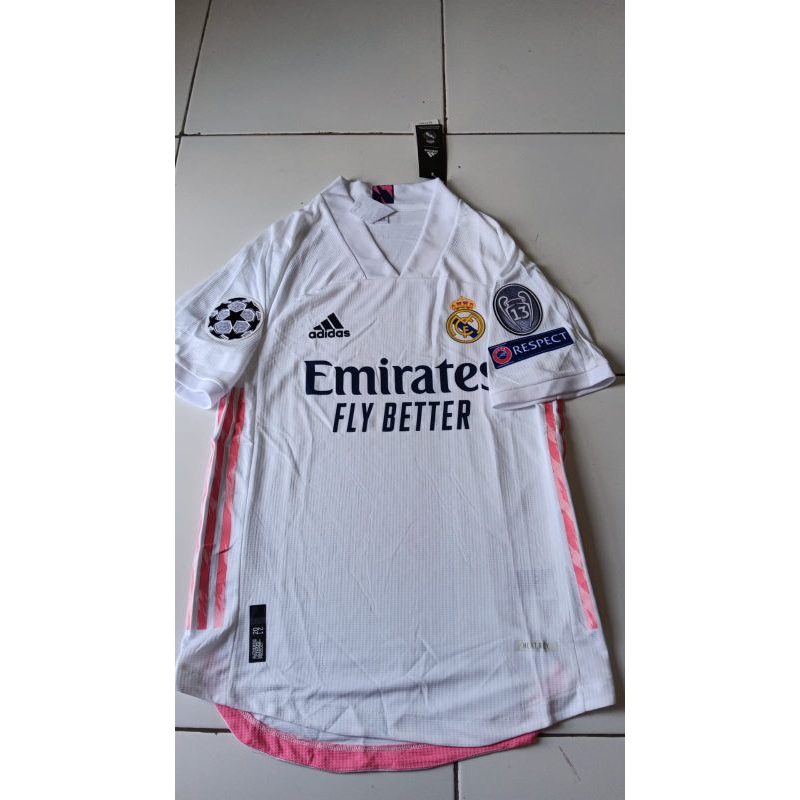 Jual Madrid Home Player Issue Full Patch UCL 202 | Shopee Indonesia